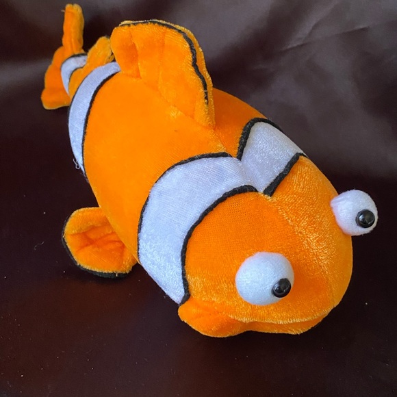 Toys | Toy Factory Disney Plush Finding Nemo Orange White Striped ...